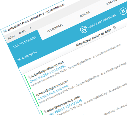 Automatic Email Manager vous fait gagner du temps